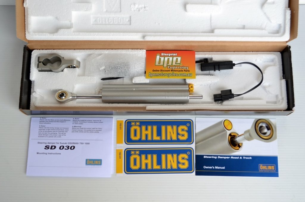 OHLINS MOTORCYCLE STEERING DAMPER SD 030 SUZUKI GSX-R600 750 1000 GSX1300R HAYABUSA | BPE ...