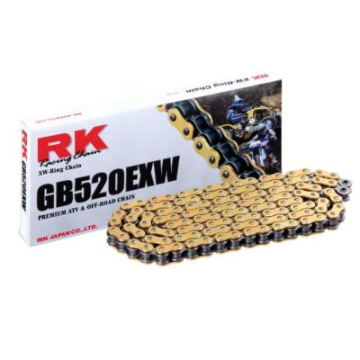 Rk Racing Chains RK GB520MXZ5 Heavy Duty Gold MX Race Chain - 520 Size ...